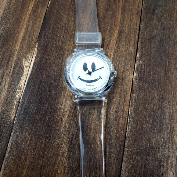 Accessories | Vintage 199s Armitron Clear Acrylic Dial White Smiley ...